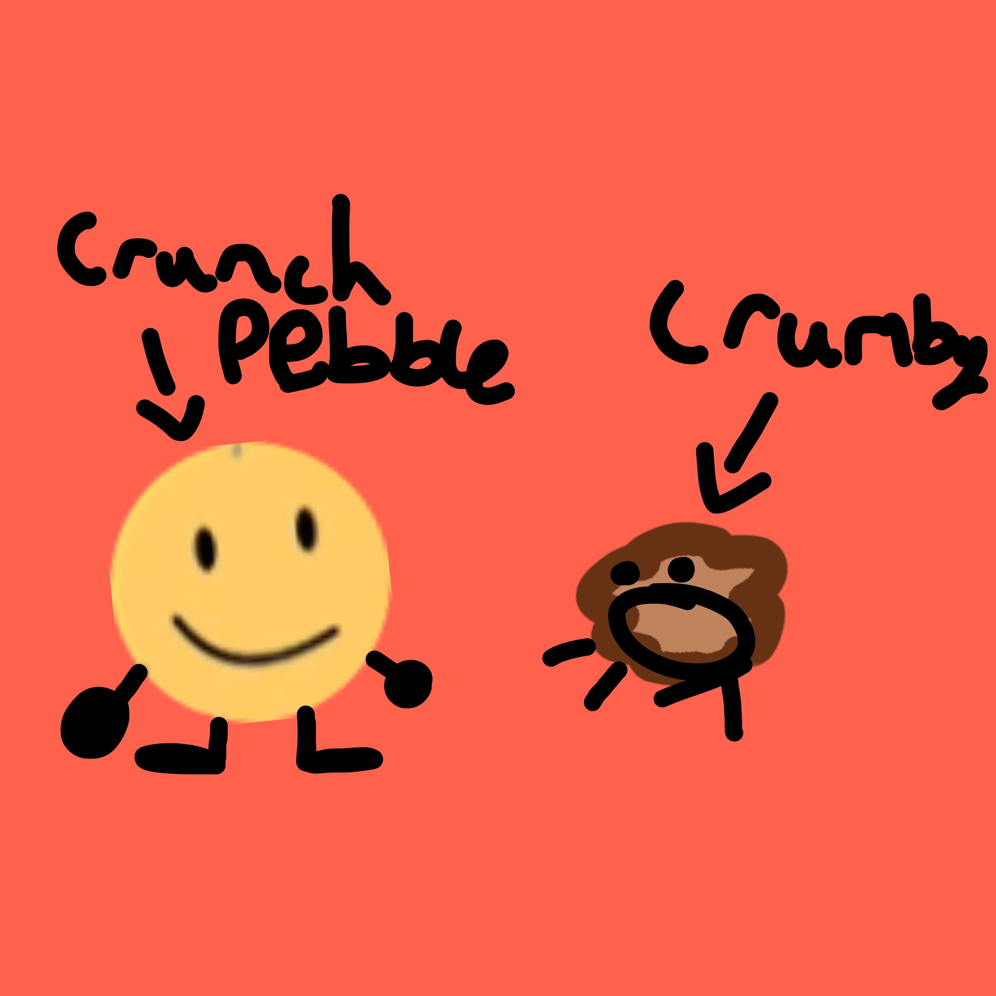 OMG CRUMBY FROM SUPER MARIO BRAWL MEETS CRUNCH PEBBLE FROM POORLY EXECUTED OBJECT SHOW!!!!23¥8]8 ...