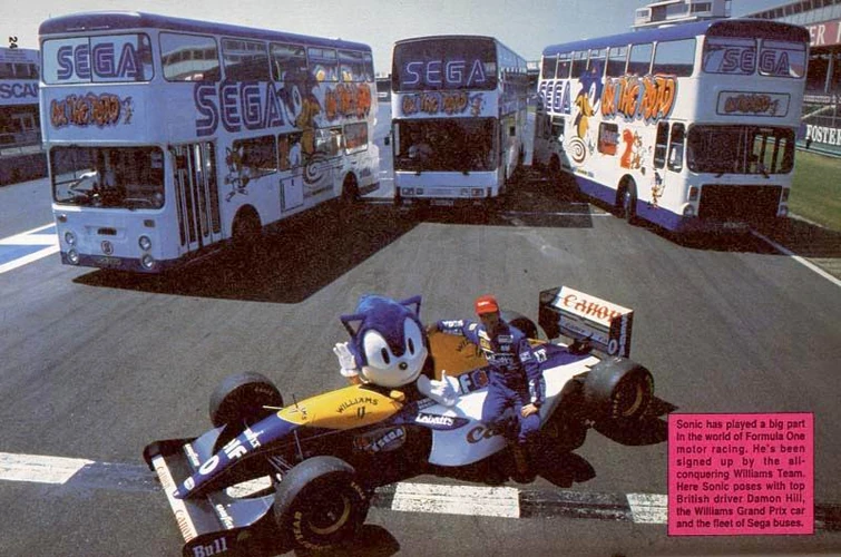 Ayrton Senna He ran in a race and f1 are painted for Sonic and he won ...