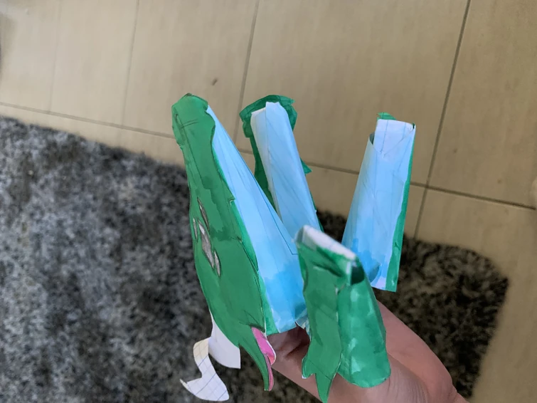 I finished my split mouthed dragon puppet | Fandom