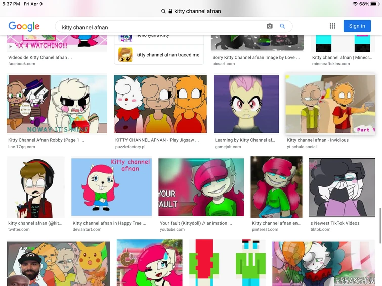 Lmao kitty channel afnan is now a happy tree friends character | Fandom