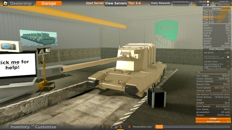 I made the FV4005 in Cursed Tank Simulator | Fandom