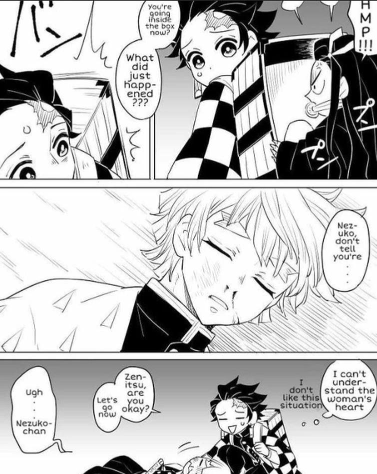 zenitsu watch out, nezuko is very strong | Fandom