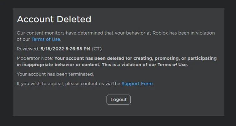 account deleted [without reason] | Fandom
