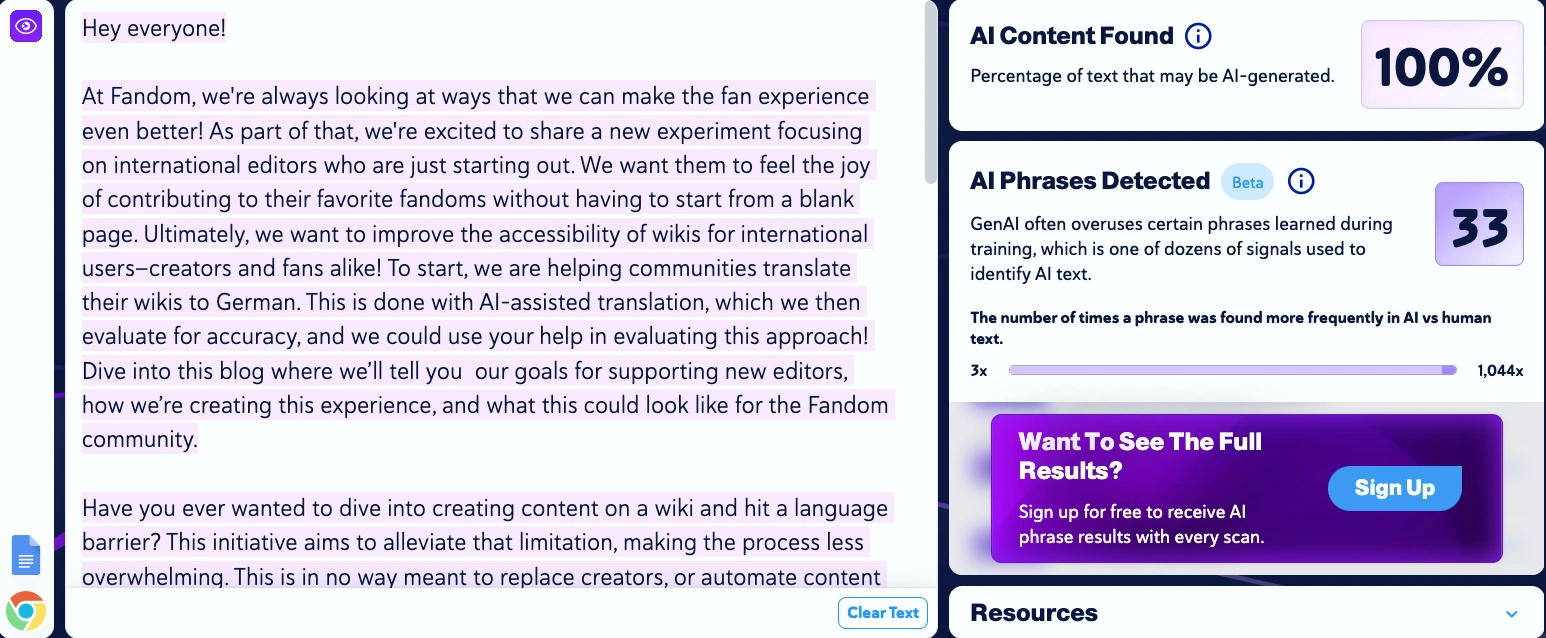 Fandom using AI translation on all wikis | Fandom