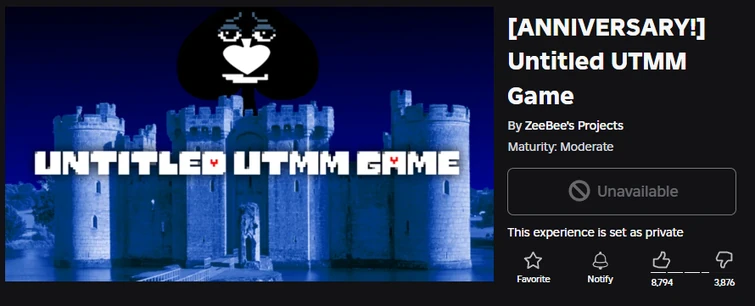 Discuss Everything About Untitled UTMM Game Wiki | Fandom