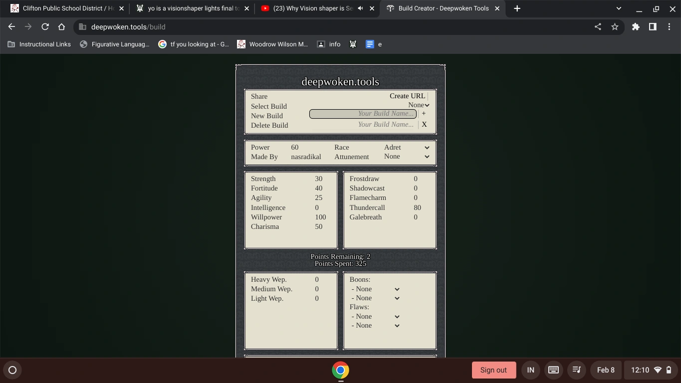 yo is a visionshaper lights final toll build with thunder good? | Fandom