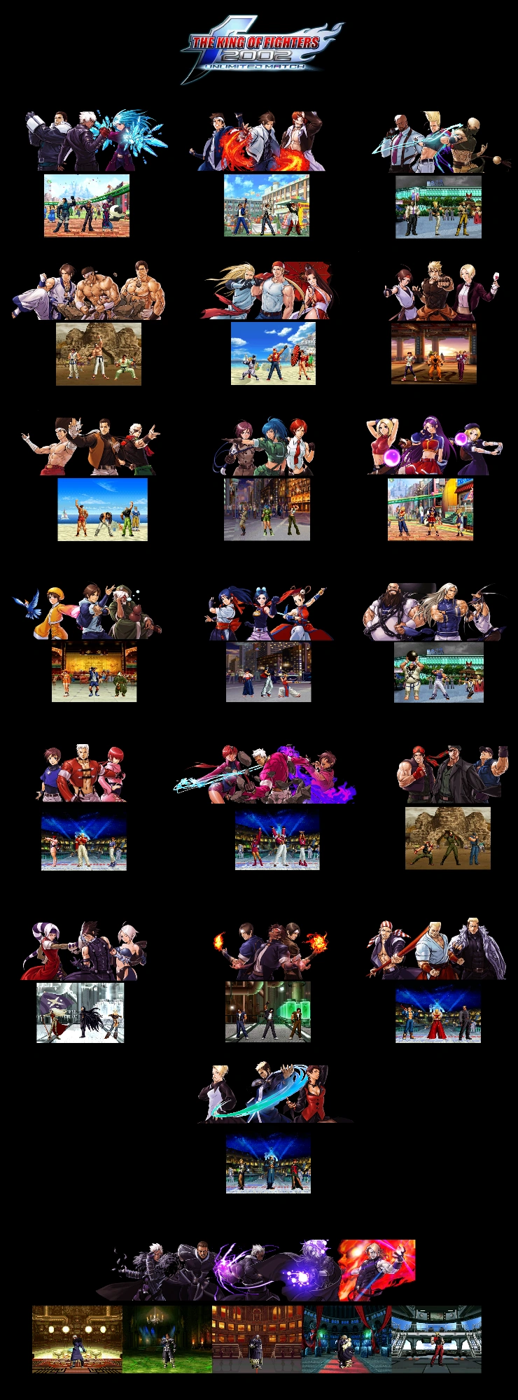 Kof 2002 um dream teams. | Fandom