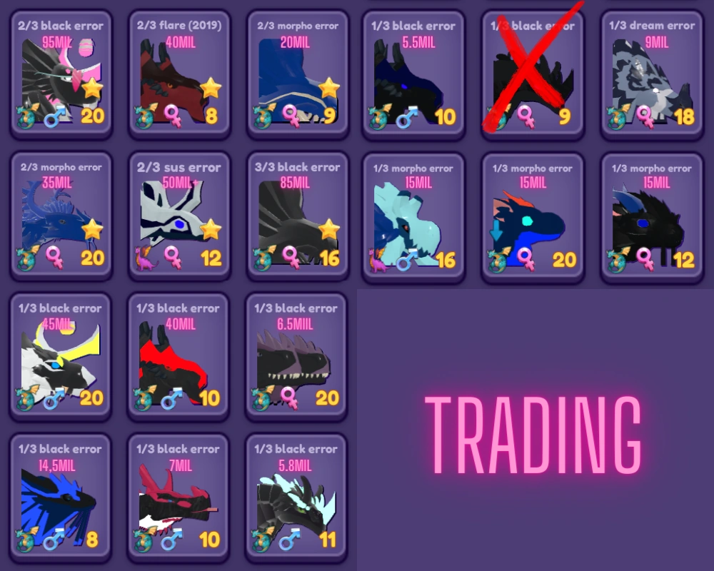 trading/selling a few errors | Fandom