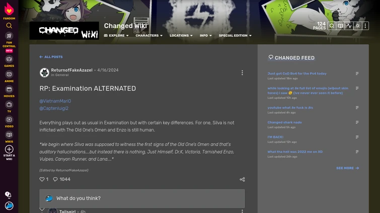 Discuss Everything About Changed Wiki | Fandom