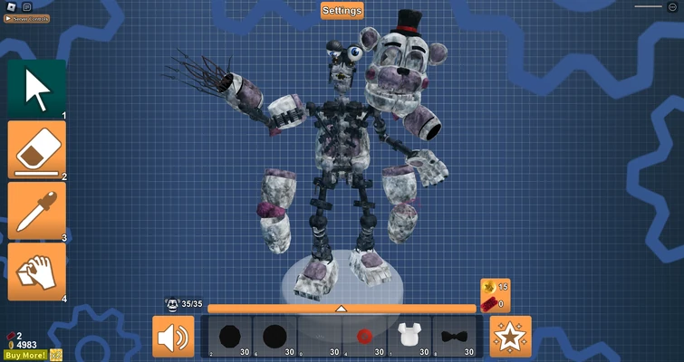 Made a funtime freddy blueprint for funzies | Fandom