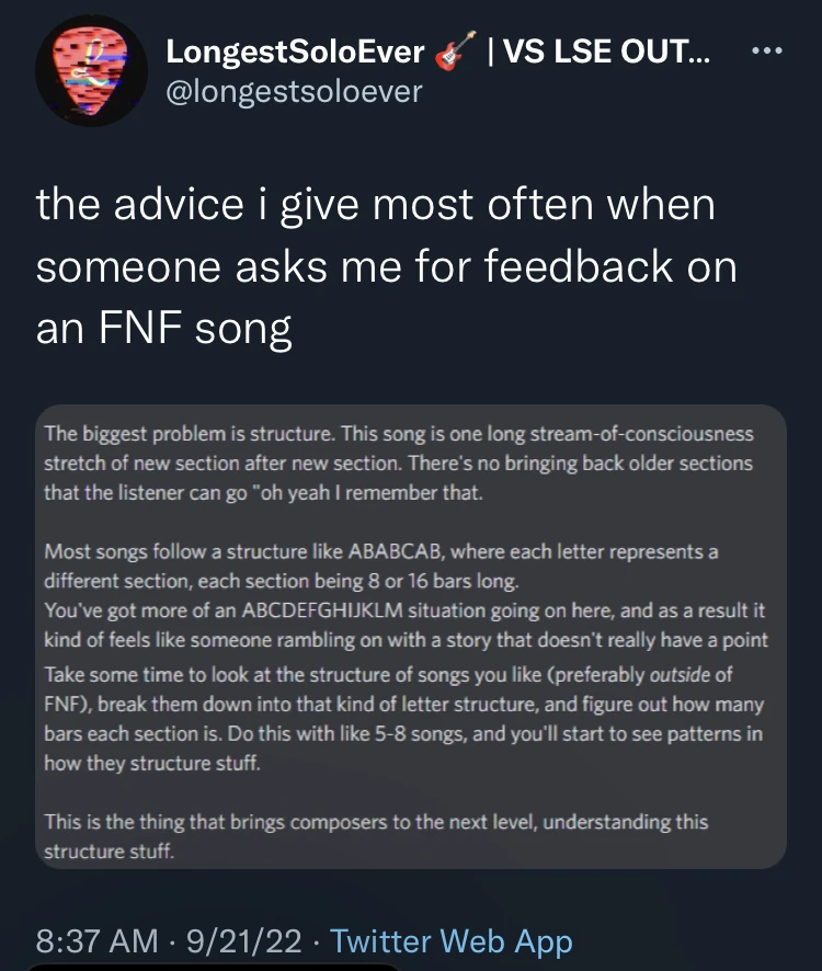 A great tip by LongestSoloEver on music composition for any music ...