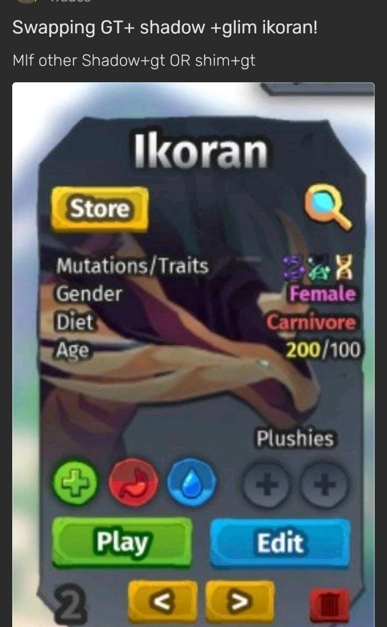 Swapping gt+shadow+ glim iko and trading/Swapping 2 ghosty muts | Fandom