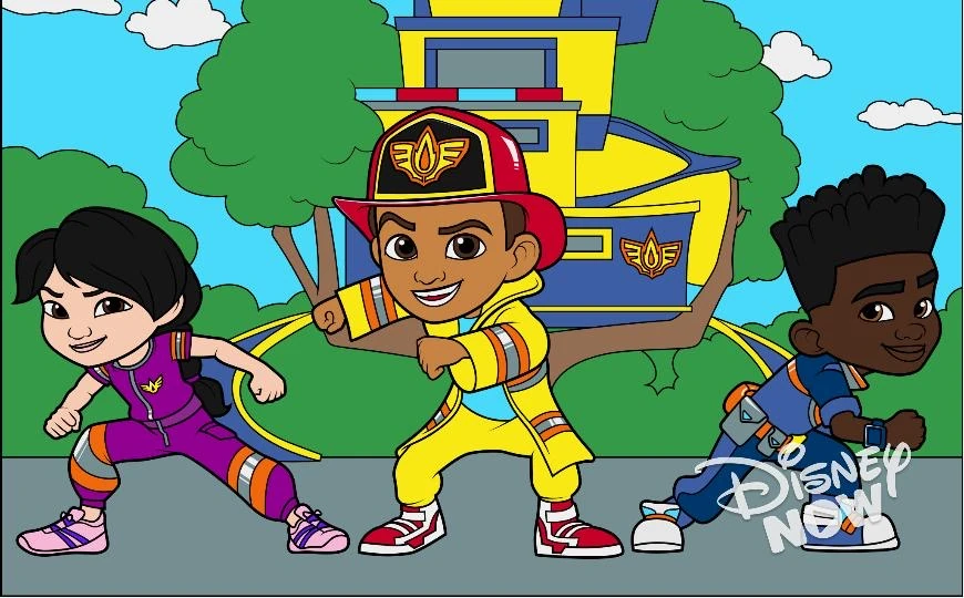 I colored Bo, Violet, and Jayden in Firebuds from the Color Splash ...