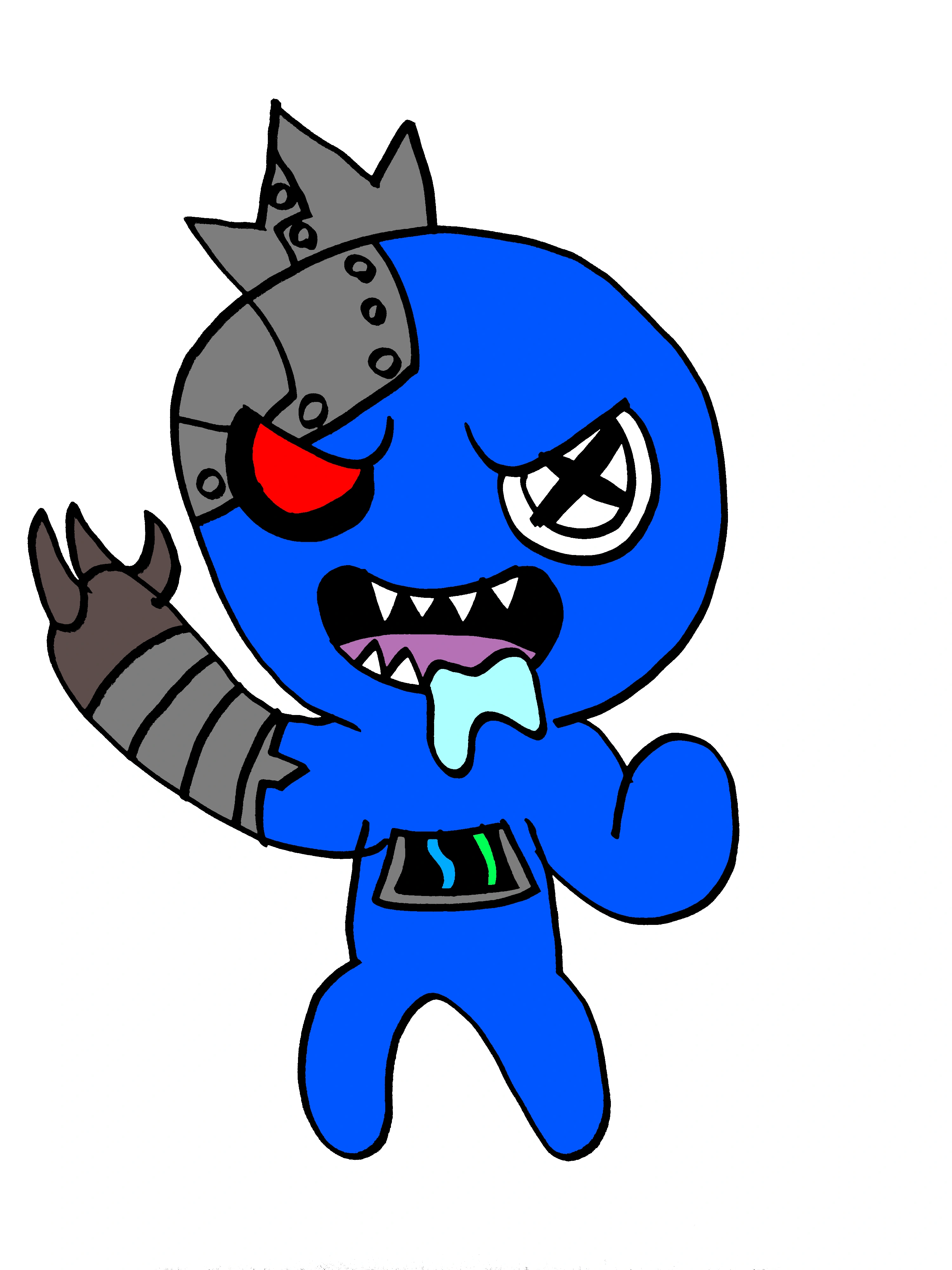 My drawing of Cyborg Blue | Fandom