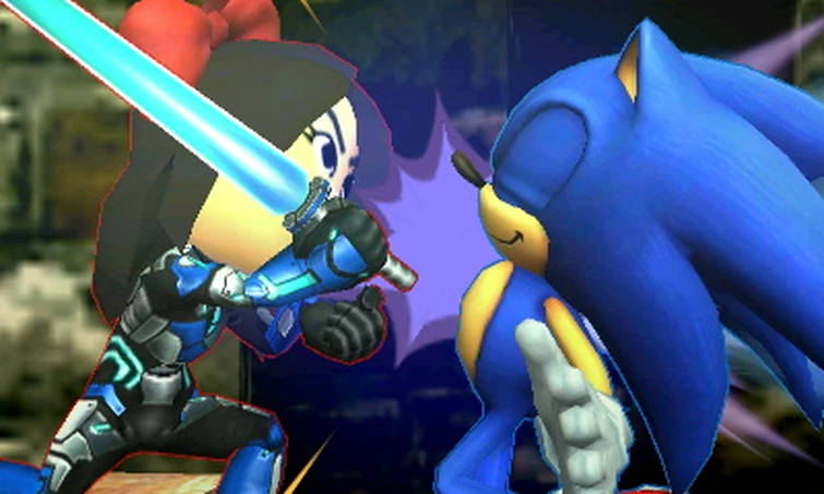 Can someone please tell me WHY Sonic is happy when he's getting hit ...