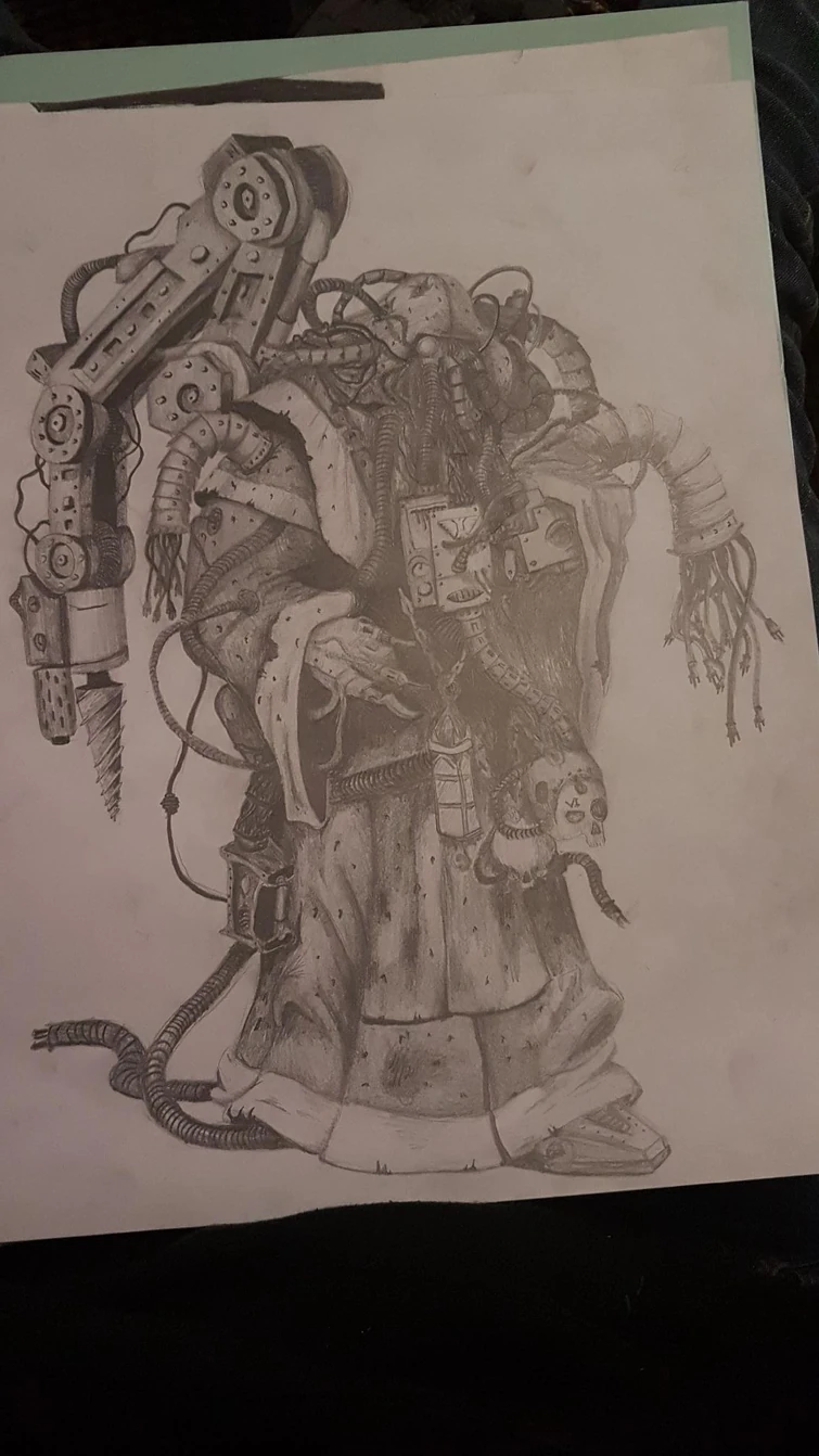 Tech-Priest pencil Art | Fandom