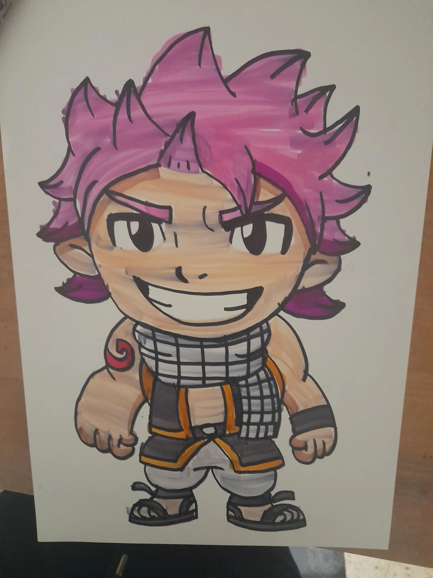 My cartoon illustration of Natsu | Fandom