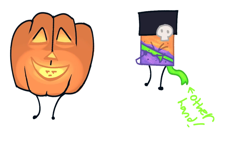 Give me Halloweeny/Spooky objects to make BFDI characters![OPEN] | Fandom