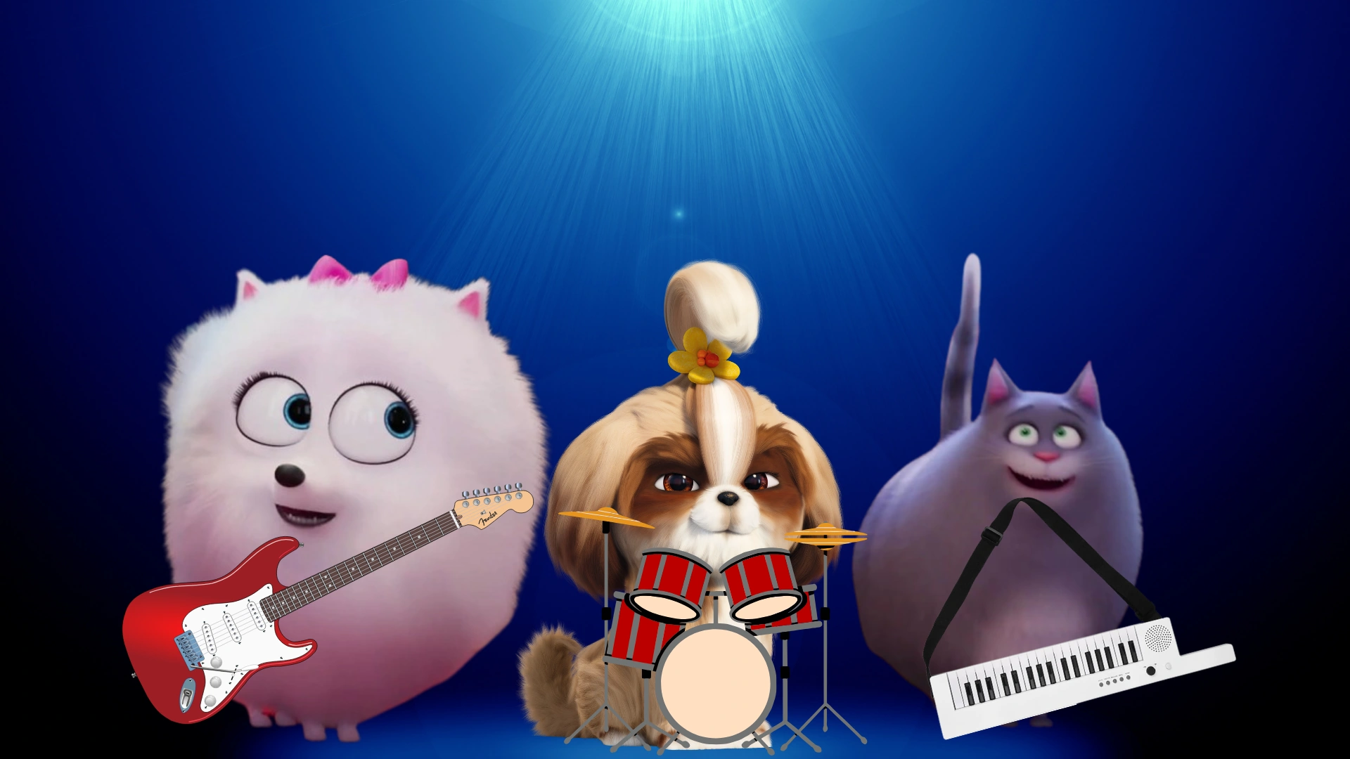 Gidget, Daisy And Chloe Are Rocking It Out. | Fandom