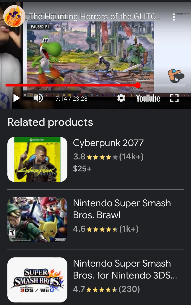 Guys, I was watching a video on google about THAT CURSED SMASH 4 COPY ...