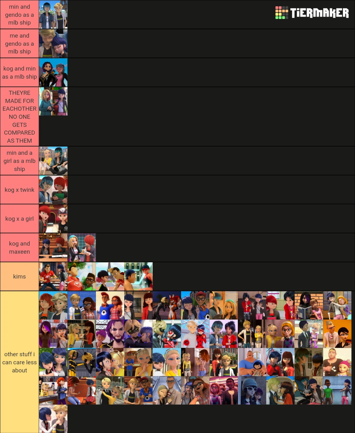 miraculous ships as bfdi wiki friendships / relationships | Fandom