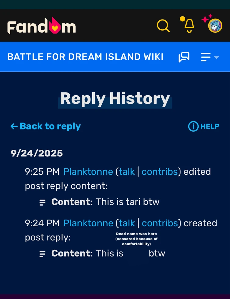 Plankton transphobic reply before edit | Fandom