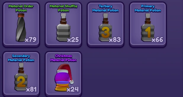 Trading material potions for color potions. | Fandom
