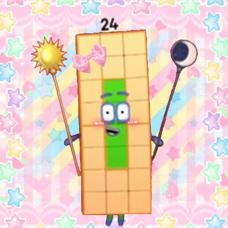 Newest kawaiicore edits of numberblock 24! (2 photos) ♡ | Fandom