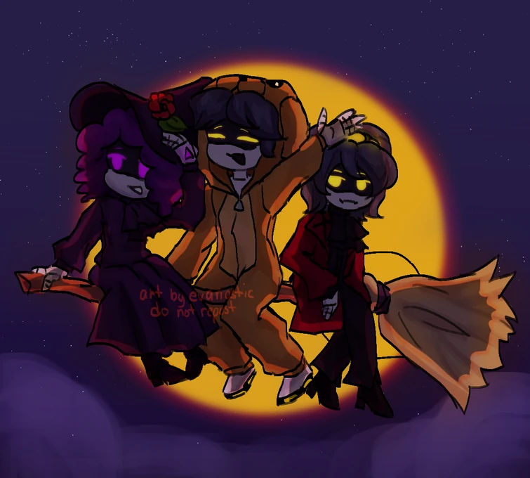 halloween art redraw | Fandom