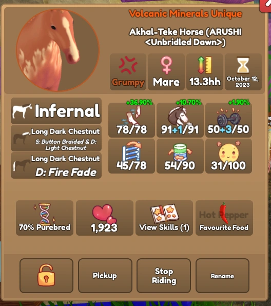 Value: infernal akteke? | Fandom