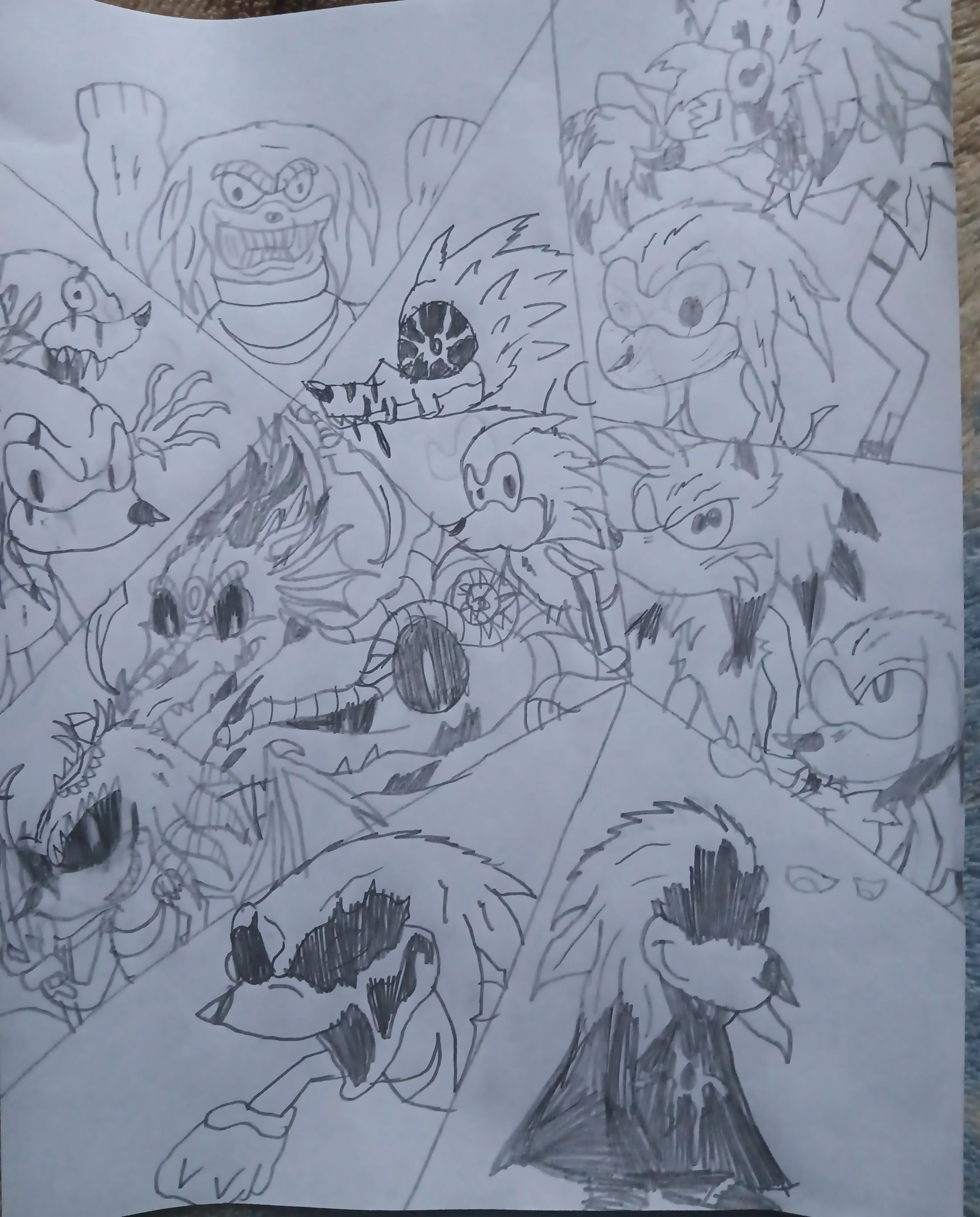 Knuckles exe collage | Fandom