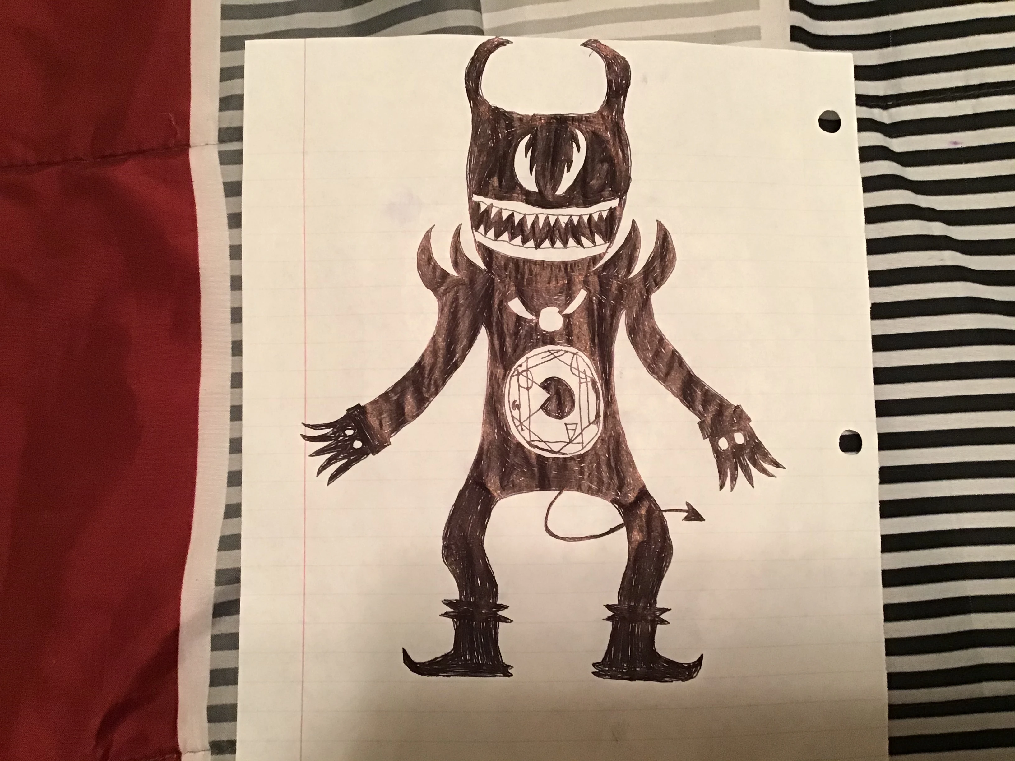 Decided to draw my version of beast bendy. | Fandom