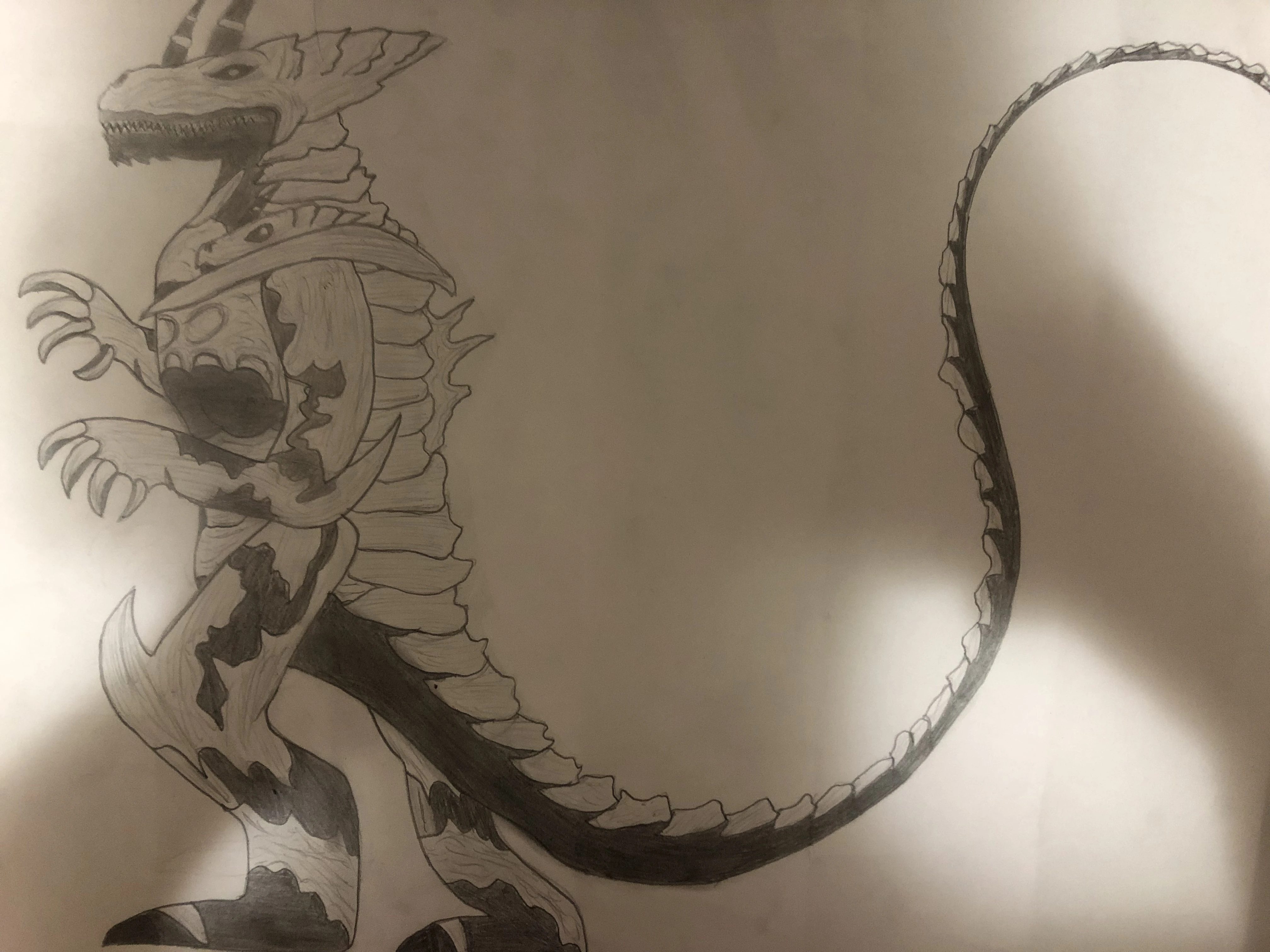 monster X drawing cus uh my balls itch+Biollante and the completed ...