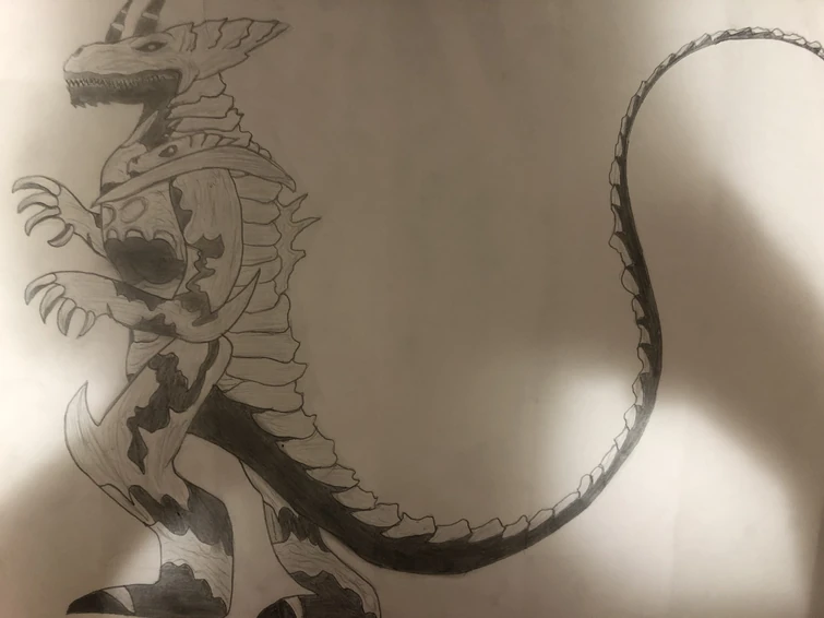 monster X drawing cus uh my balls itch+Biollante and the completed ...