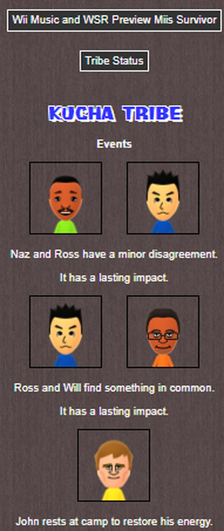 Wii Music And WSR Preview Miis Survivor Part 01: Episodes 1 and 2 | Fandom