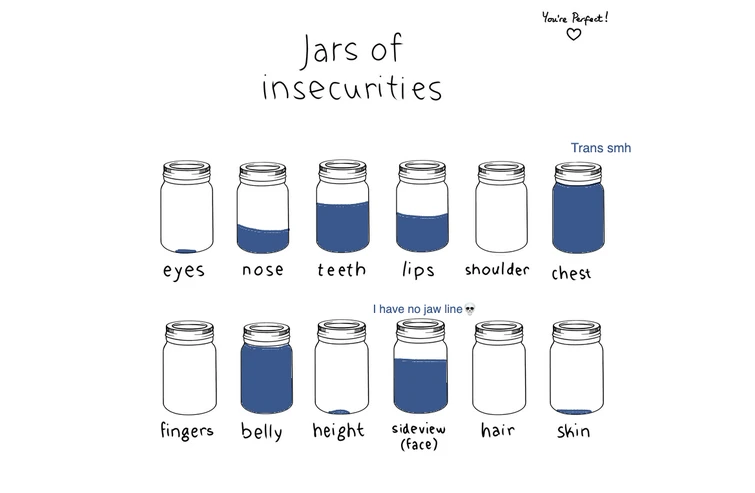 My jars of insecurities! (Idk if this is allowed tho) | Fandom
