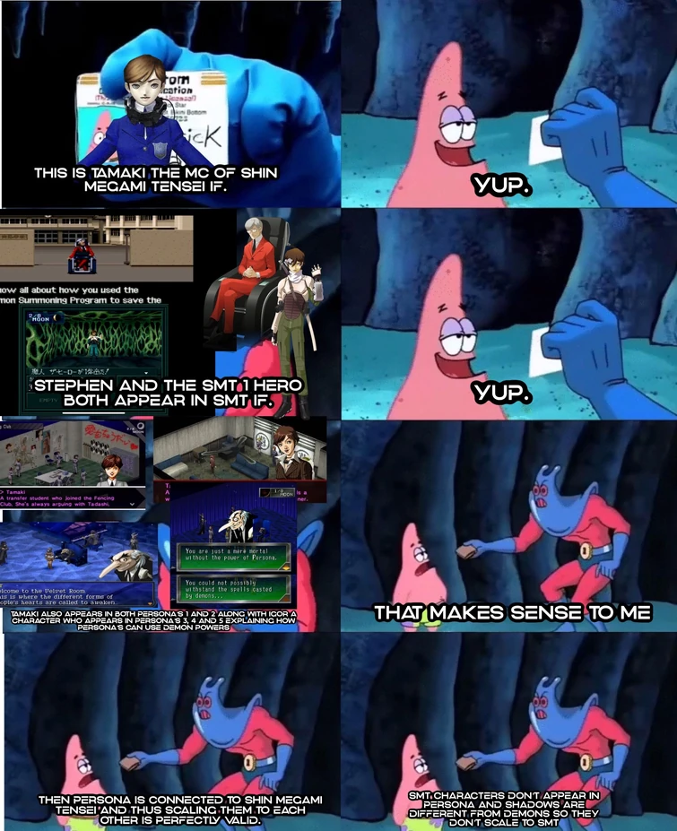 Legit how I feel everytime I debunk the persona not being connected to ...