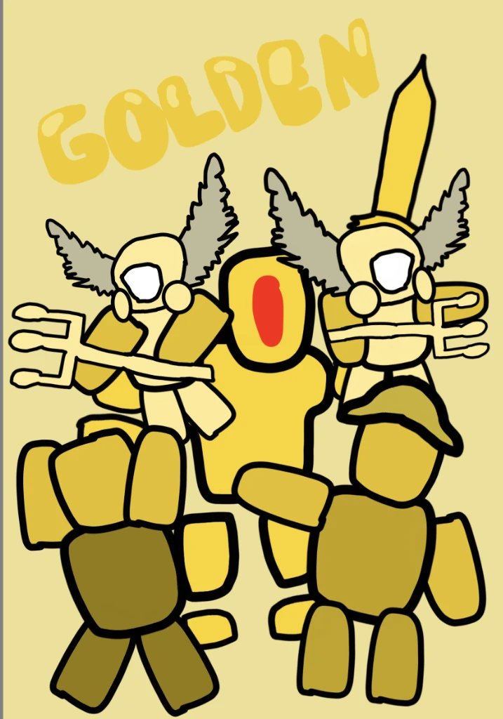 I made a remastered version of my golden mode fannart! Remastered is at ...