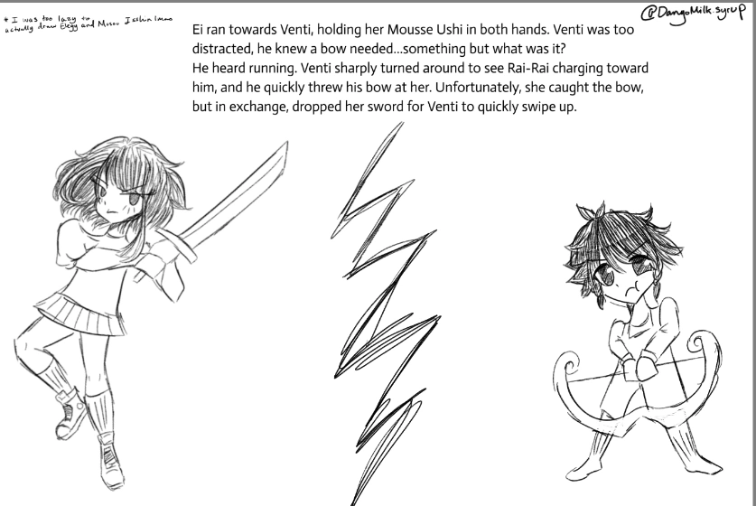 haha tried my best drawing the archon siblings :') | Fandom