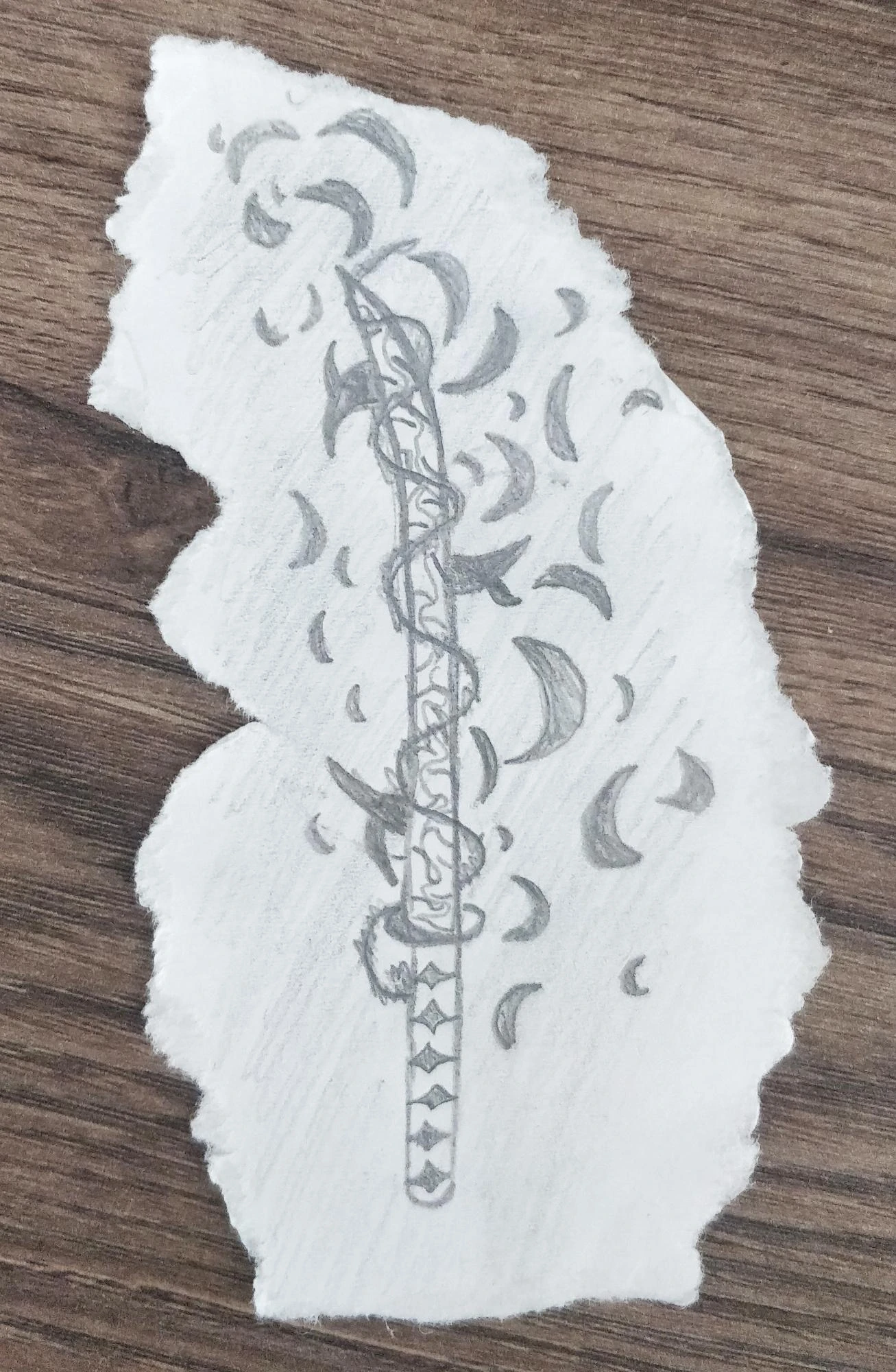 I made this drawing of a katana | Fandom