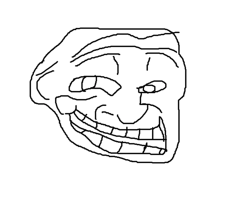 i drew trollface from memory | Fandom