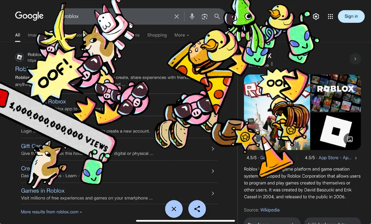 Google Roblox easter egg | Fandom