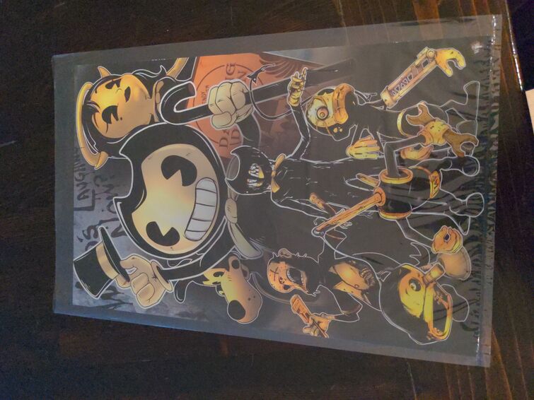 I picked up this Bendy art print at a comic con! | Fandom