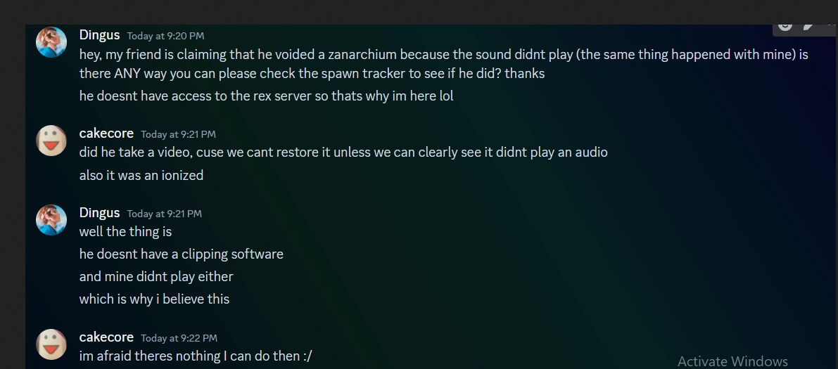 first person to ever void an spectral zanarchium due to audio bug | Fandom