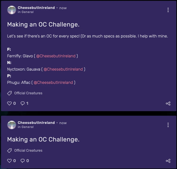 guys I think they're making an oc challenge | Fandom