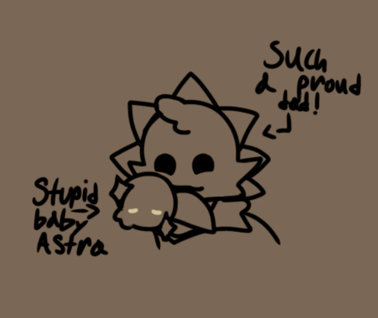 I can’t stop doodling Mr. Sun with Astra as creatures | Fandom