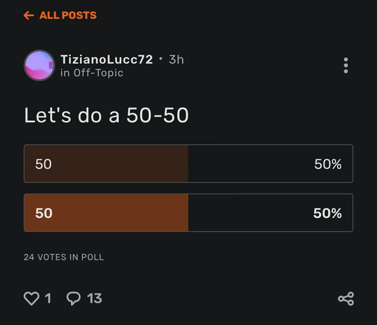 Let's do a 50-50 | Fandom