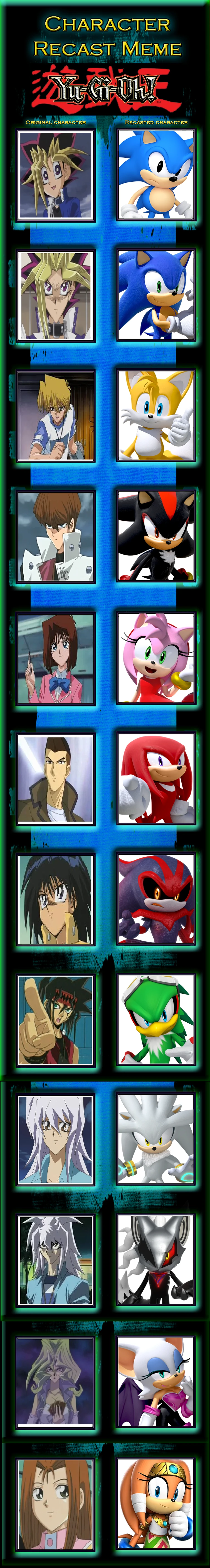 Sonic the Hedgehog Contrast Yu Gi Oh! | Fandom