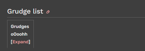 Grudges list added to twisted dollafin page real | Fandom