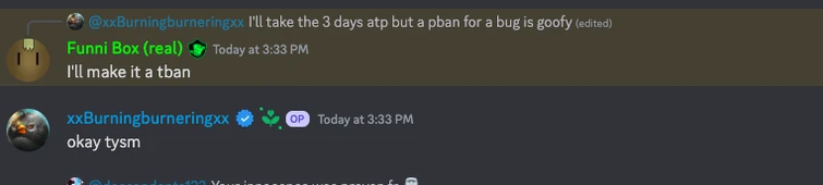 Sees the false ban? | Fandom